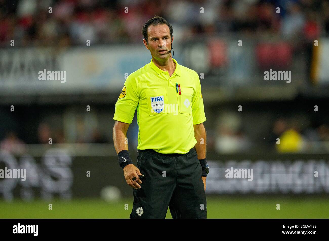 ROTTERDAM, NETHERLANDS - AUGUST 21: referee Bas Nijhuis during the ...