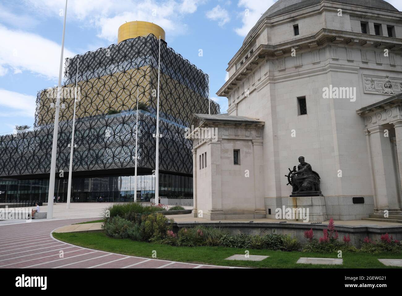 Birmingham Library & The Hall Of Memory In Centenary Square Birmingham City Centre Birmingham ...
