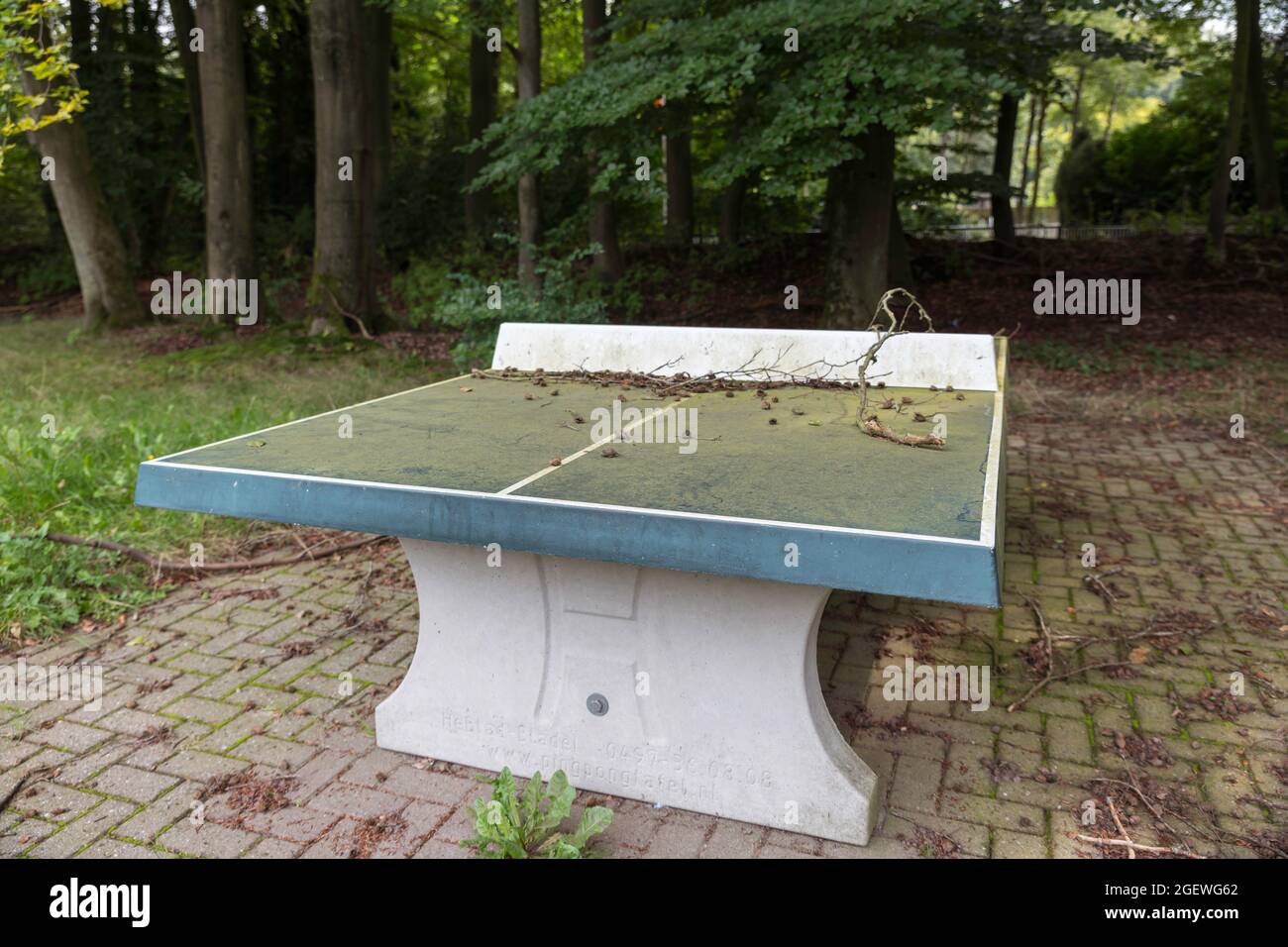 old table tennis table outside Stock Photo - Alamy