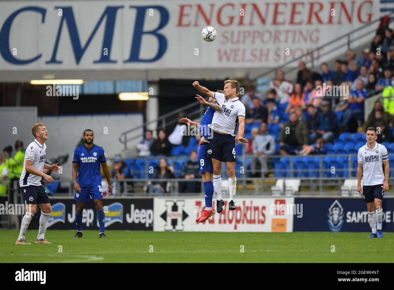Cardiff, UK. 21st Aug, 2021. Maikel Kieftenbeld #6 of Millwall Joe ...