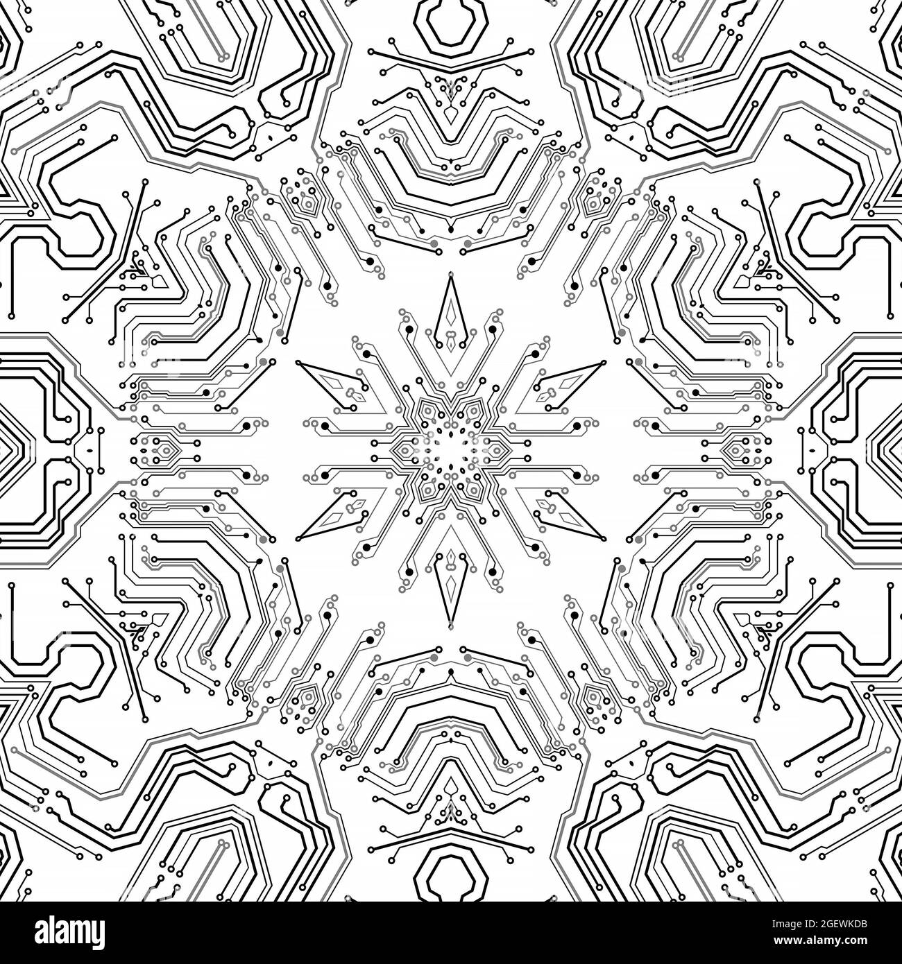 Electronics chip board. Printed circuit board electronic high-tech ...