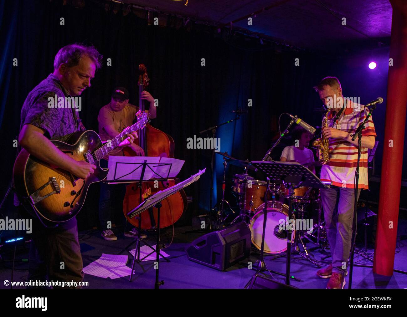 Jazz musicians at The Blue Lamp, Aberdeen, Scotland Stock Photo - Alamy