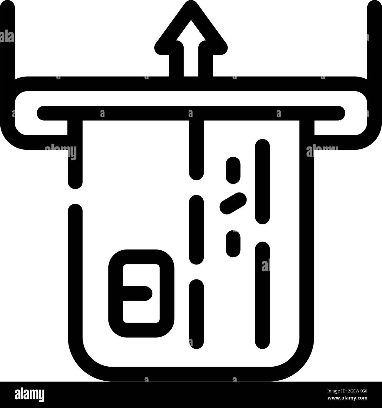 card accept line icon vector illustration Stock Vector Image & Art - Alamy