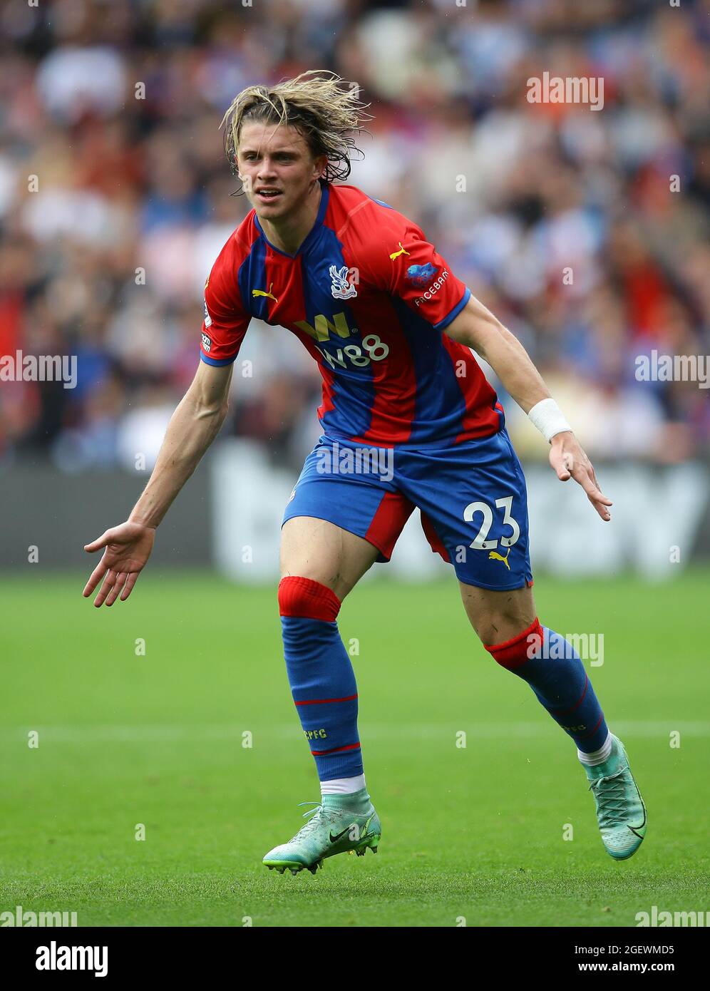 London, England, 21st August 2021. Conor Gallagher of Crystal Palace ...