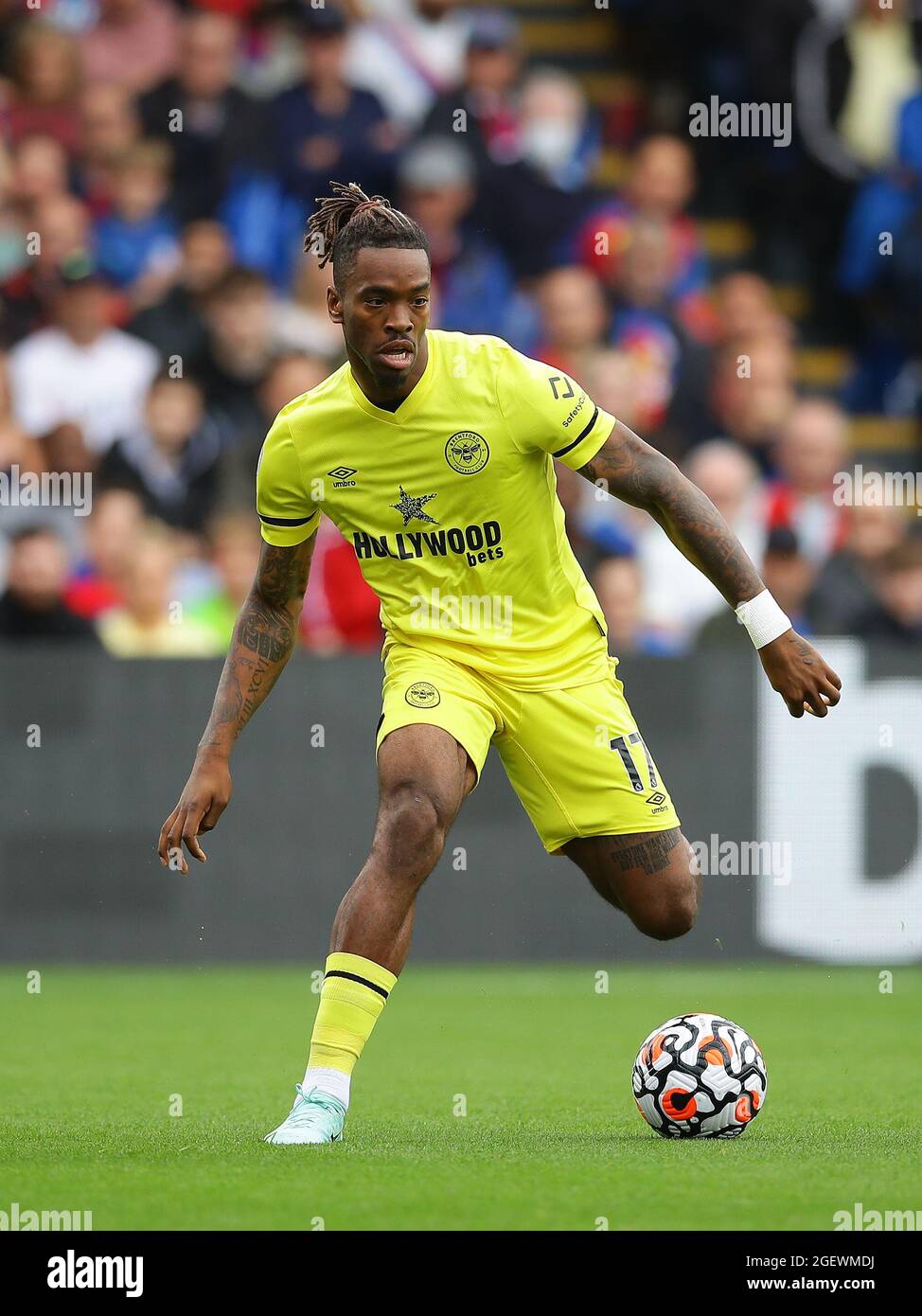 London, England, 21st August 2021. Ivan Toney of Brentford during the ...