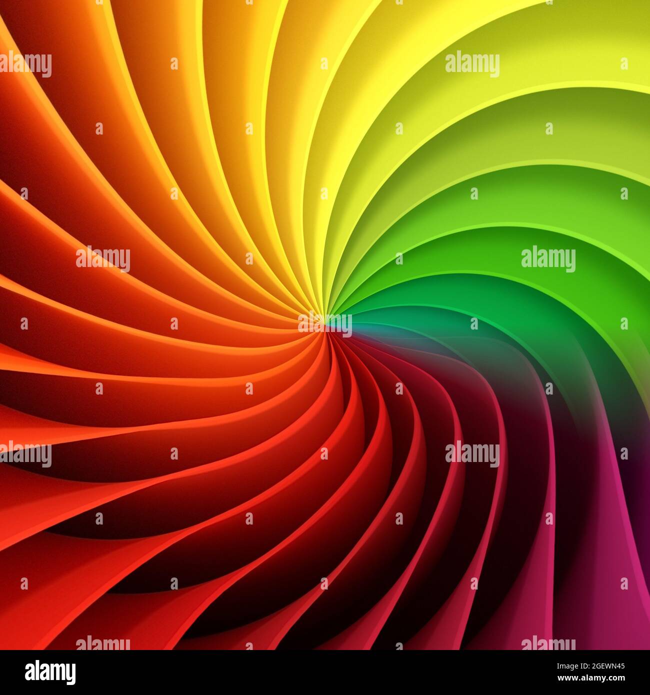 Colored plastic sheets of different colors, rainbow paper pattern 3D ...