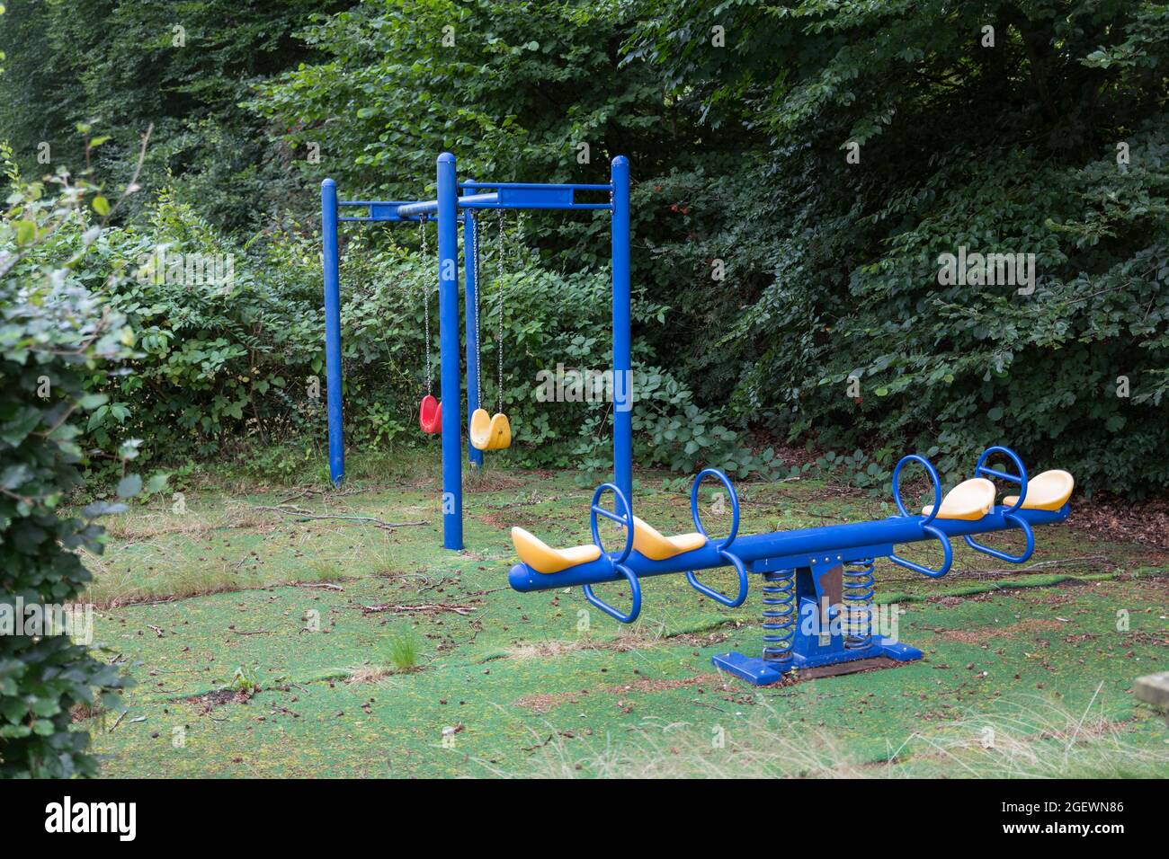 old abandoned playground Stock Photo - Alamy
