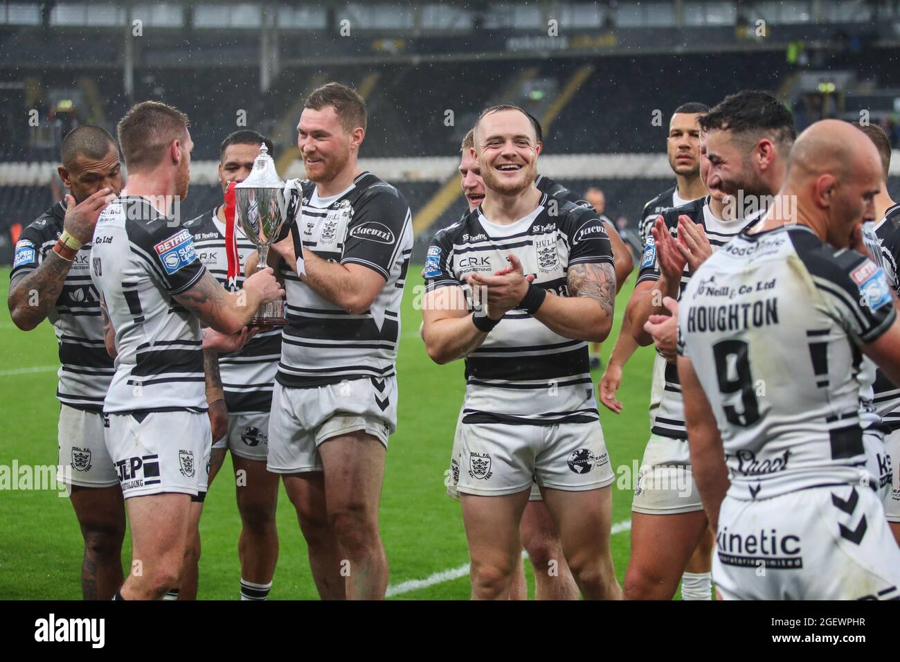 Hull FC players with the Clive Sullivan trophy Stock Photo - Alamy