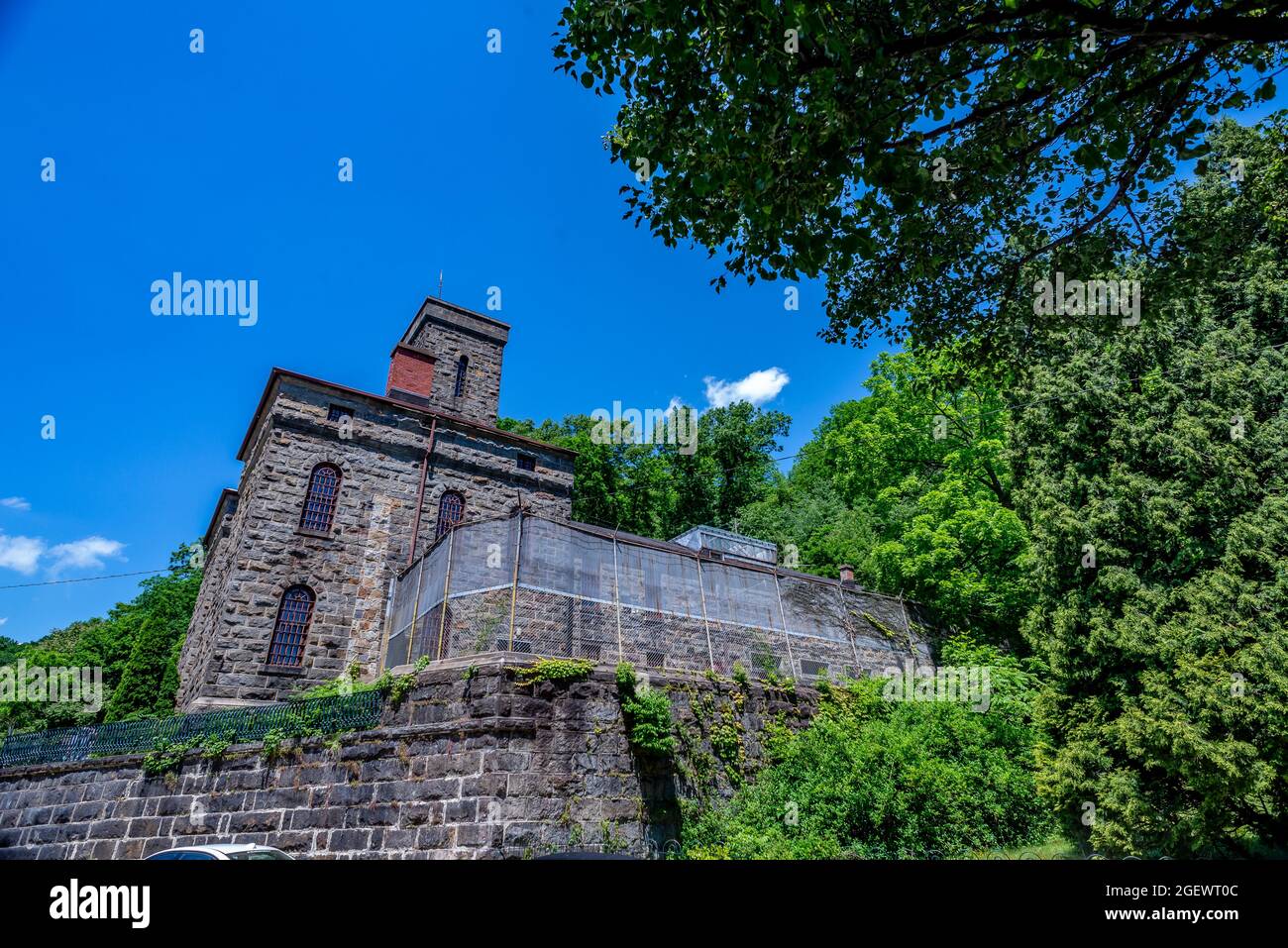Old jail museum, Jim Thorpe, Pa. Formerly Mauch Chunk. Seven Irish Coal ...