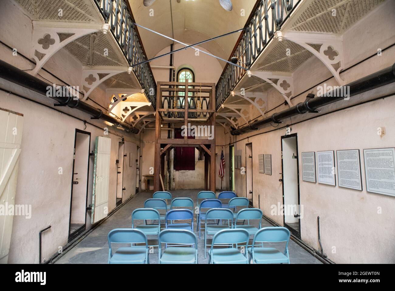 Old jail museum, Jim Thorpe, Pa. Formerly Mauch Chunk. Seven Irish Coal ...