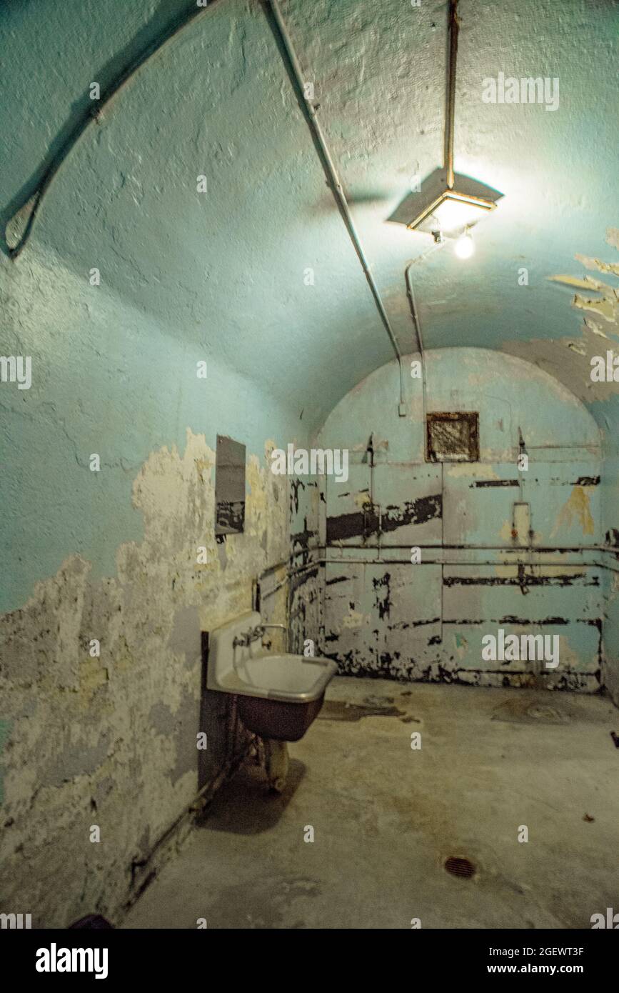 Old jail museum, Jim Thorpe, Pa. Formerly Mauch Chunk. Seven Irish Coal ...