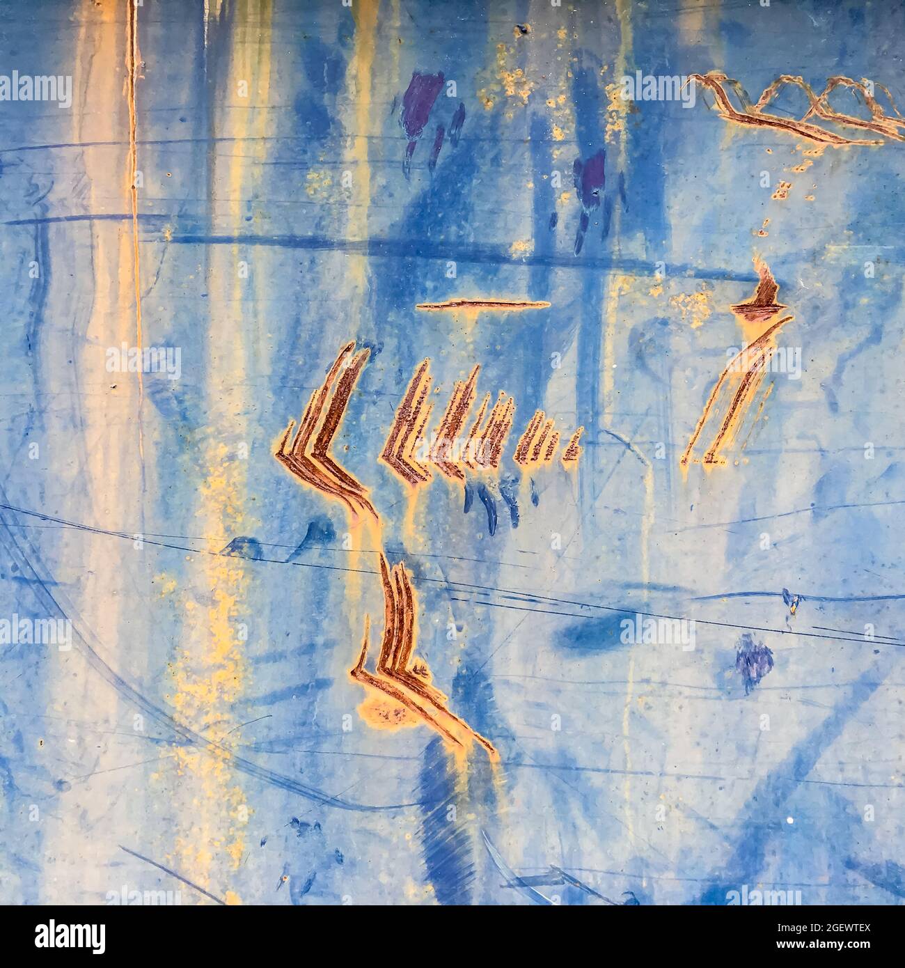 Close up colorful painted metal Stock Photo - Alamy