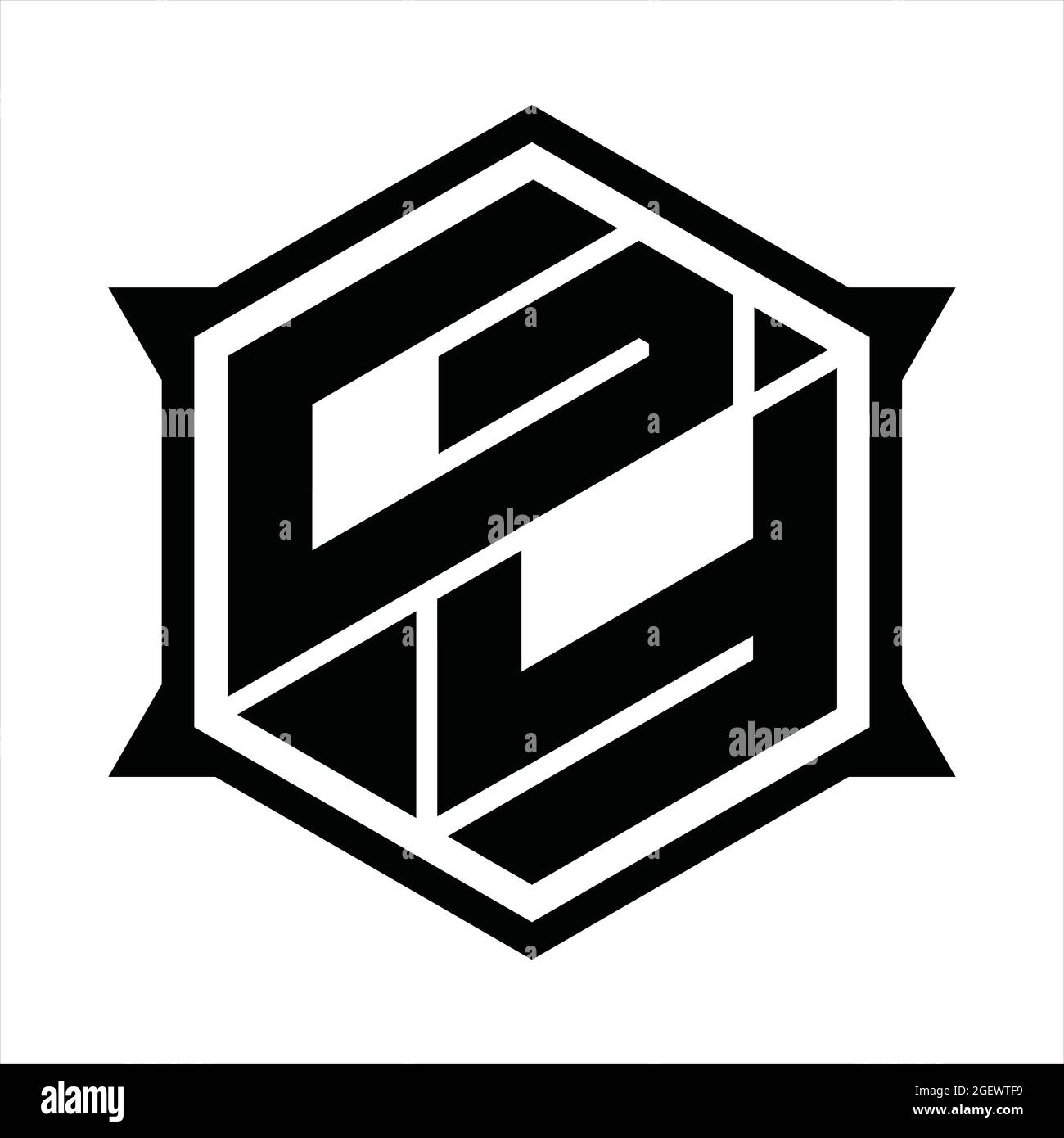 GY Logo monogram with hexagon and sharp shape design template Stock Vector Image & Art - Alamy