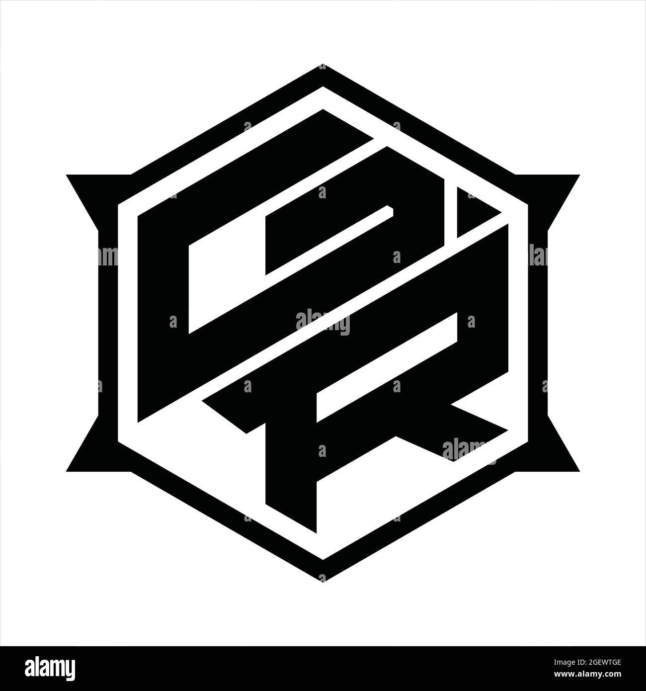Modern gr logo vector vectors hi-res stock photography and images - Alamy