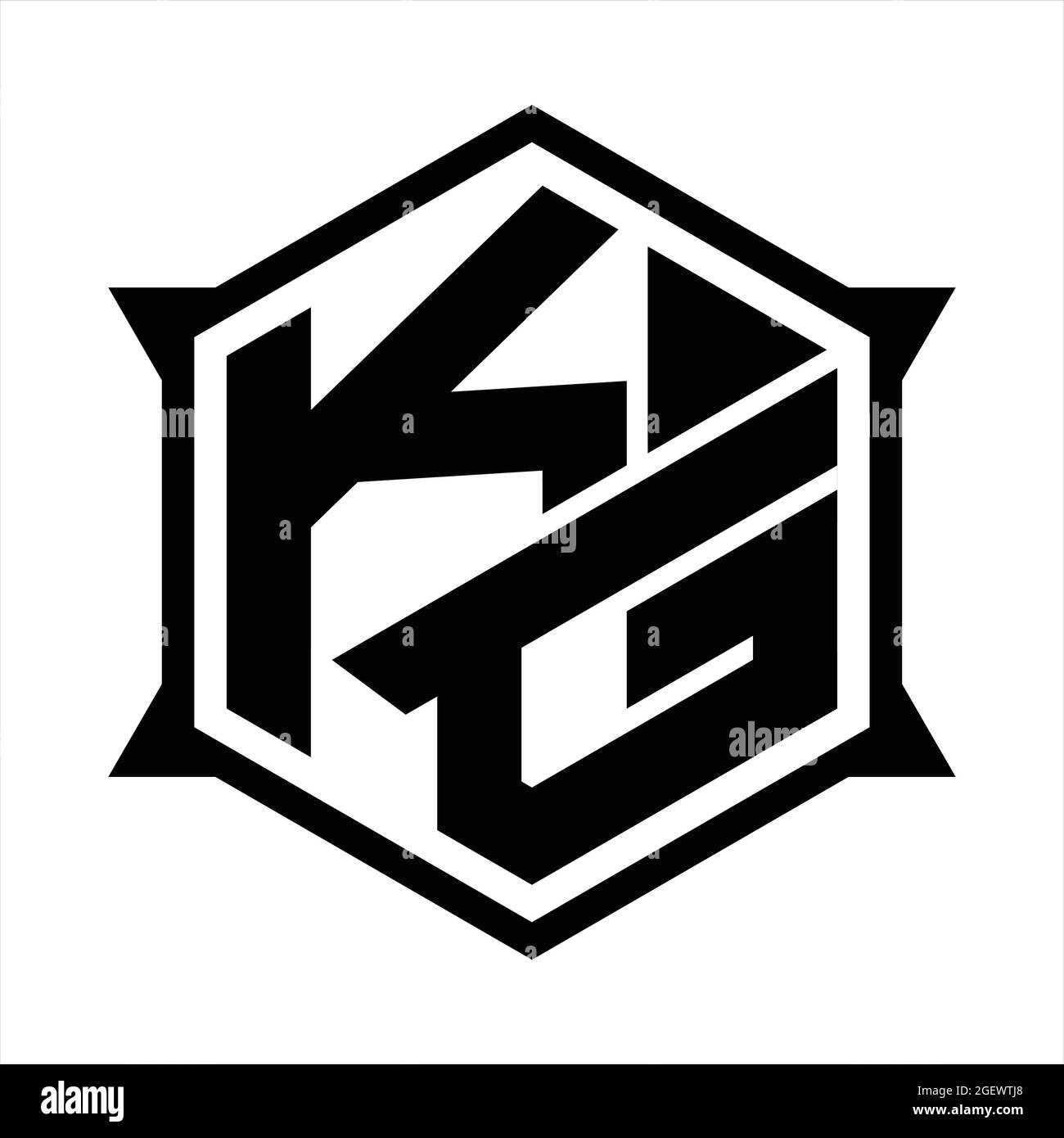 Kg minimal logo hi-res stock photography and images - Alamy