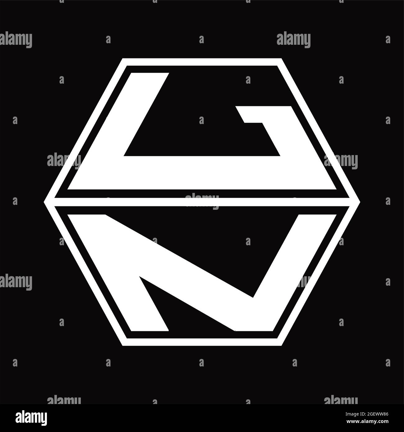 Ln logo Stock Vector Images - Alamy