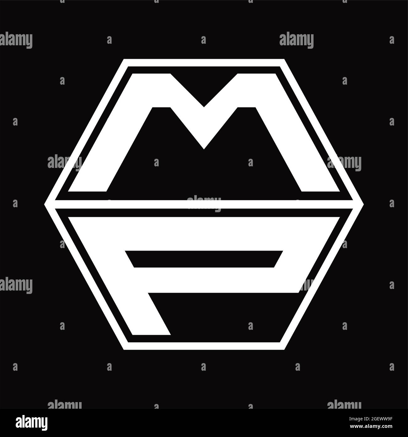 Mp initials logo Stock Vector Images - Alamy