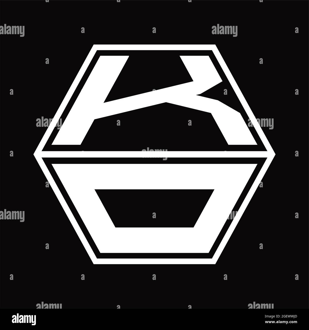 Ko initials logo hi-res stock photography and images - Alamy