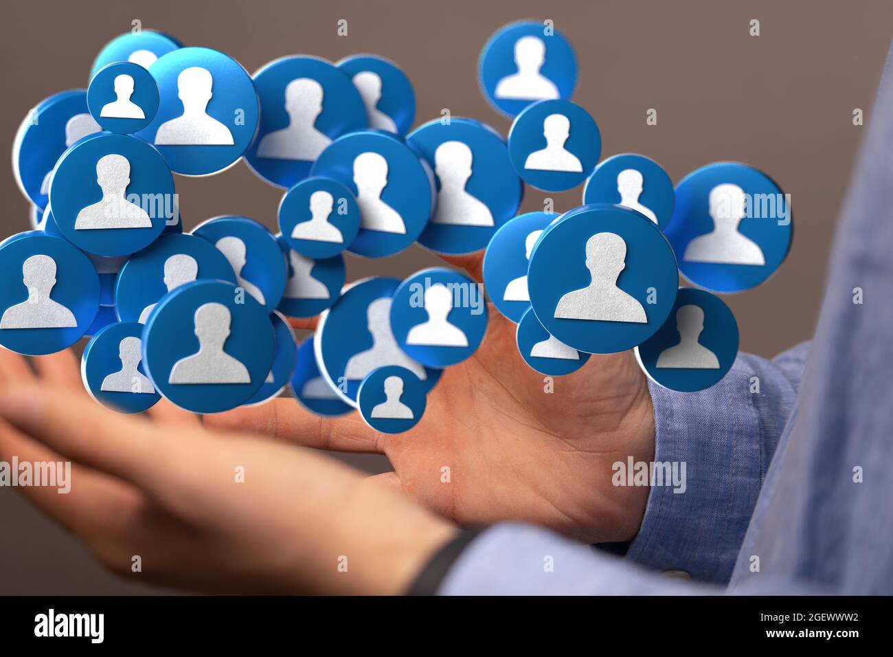 Digital concept of communications, digital unity groups, and teamwork ...