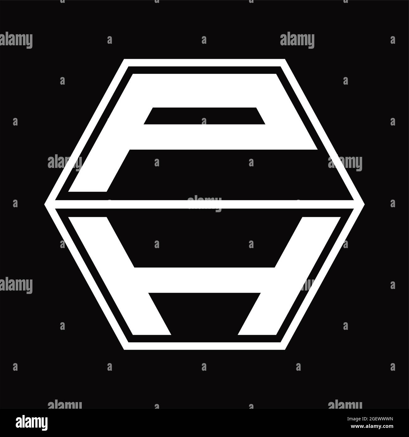 Ph letters logo design creative hi-res stock photography and images - Alamy