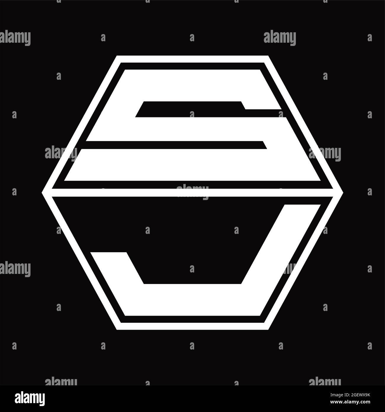 Js minimal logo design hi-res stock photography and images - Alamy