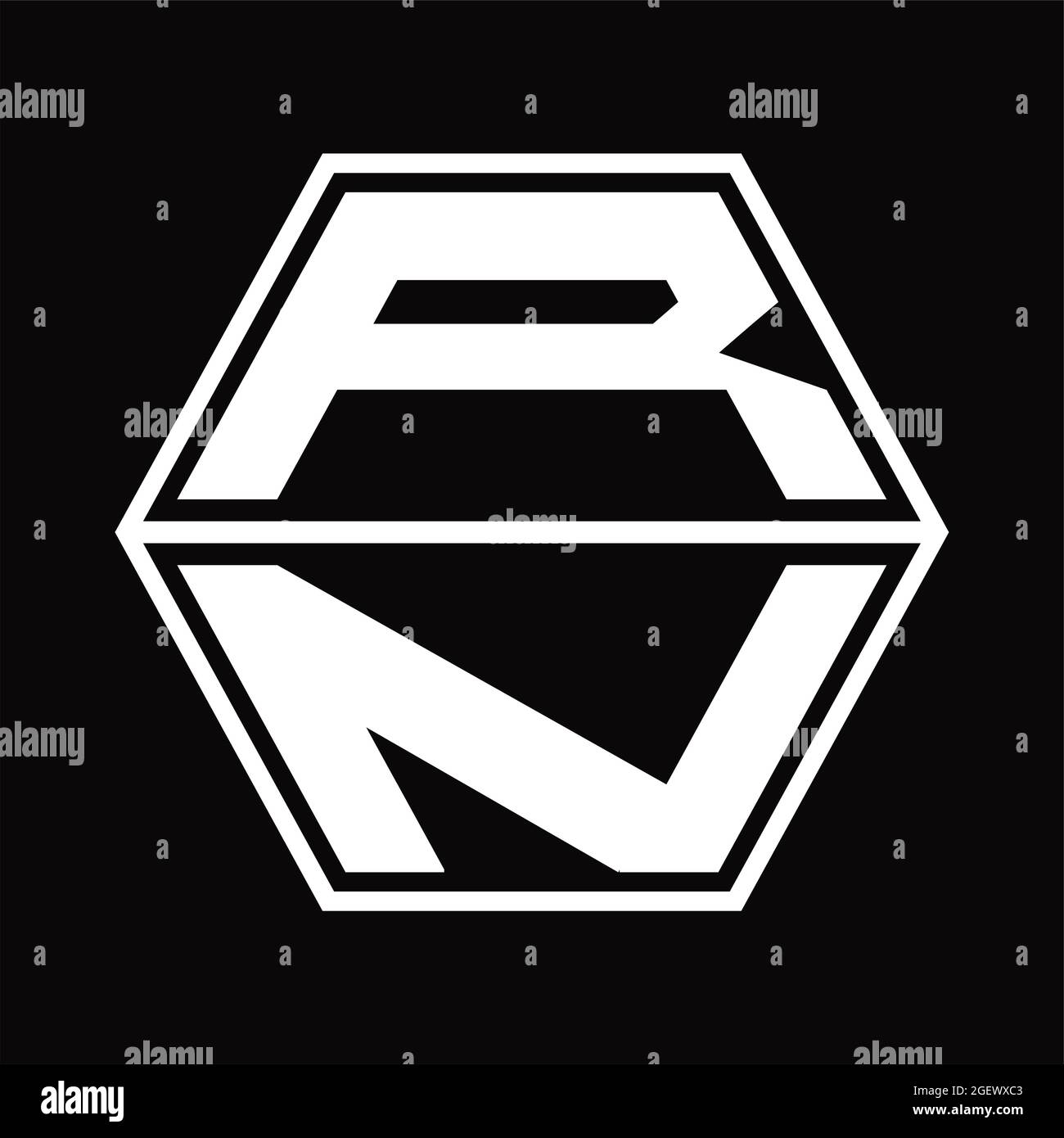 Rn letters Stock Vector Images - Alamy