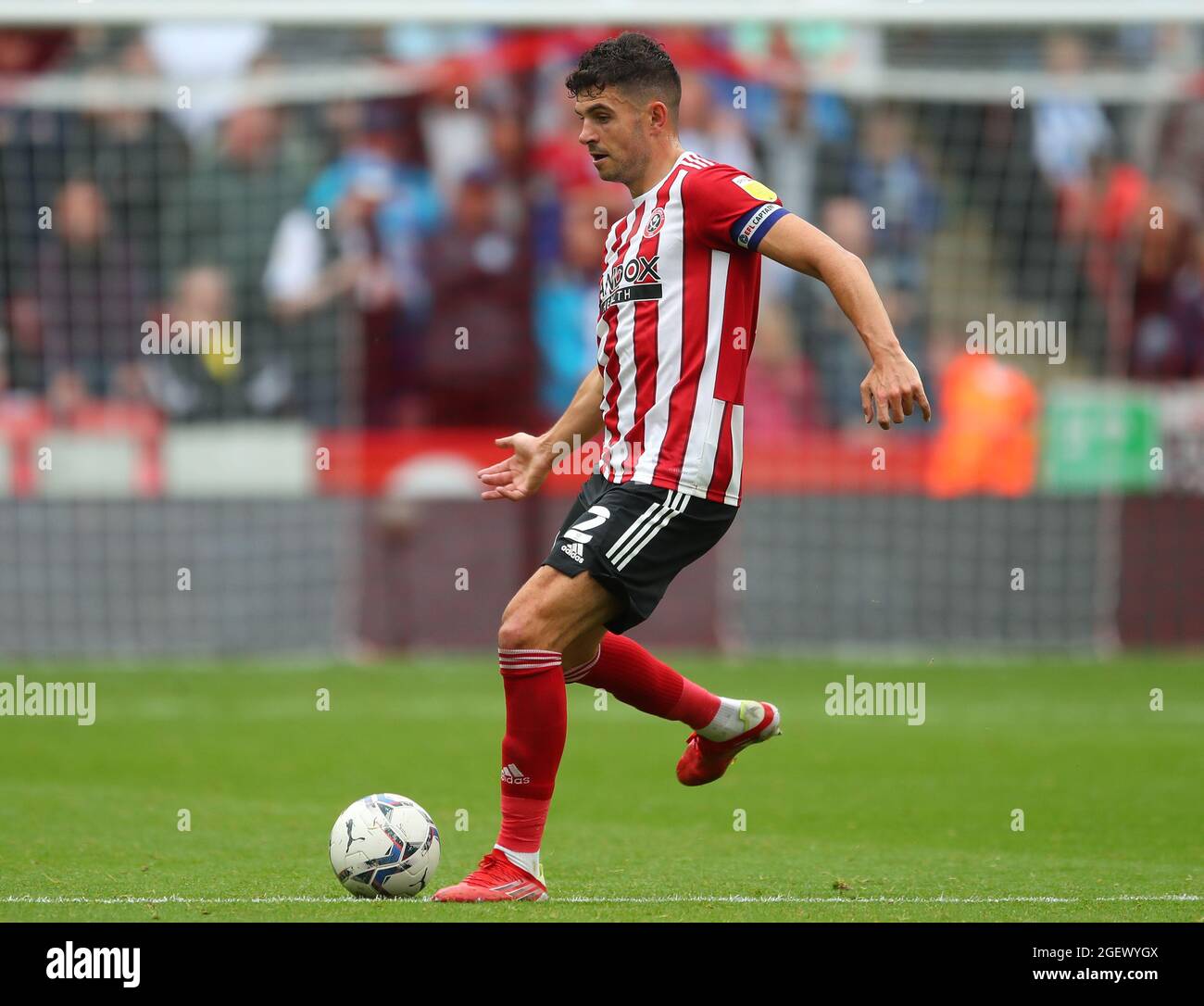 Sheffield, England, 21st August 2021. John Egan of Sheffield Utd during ...