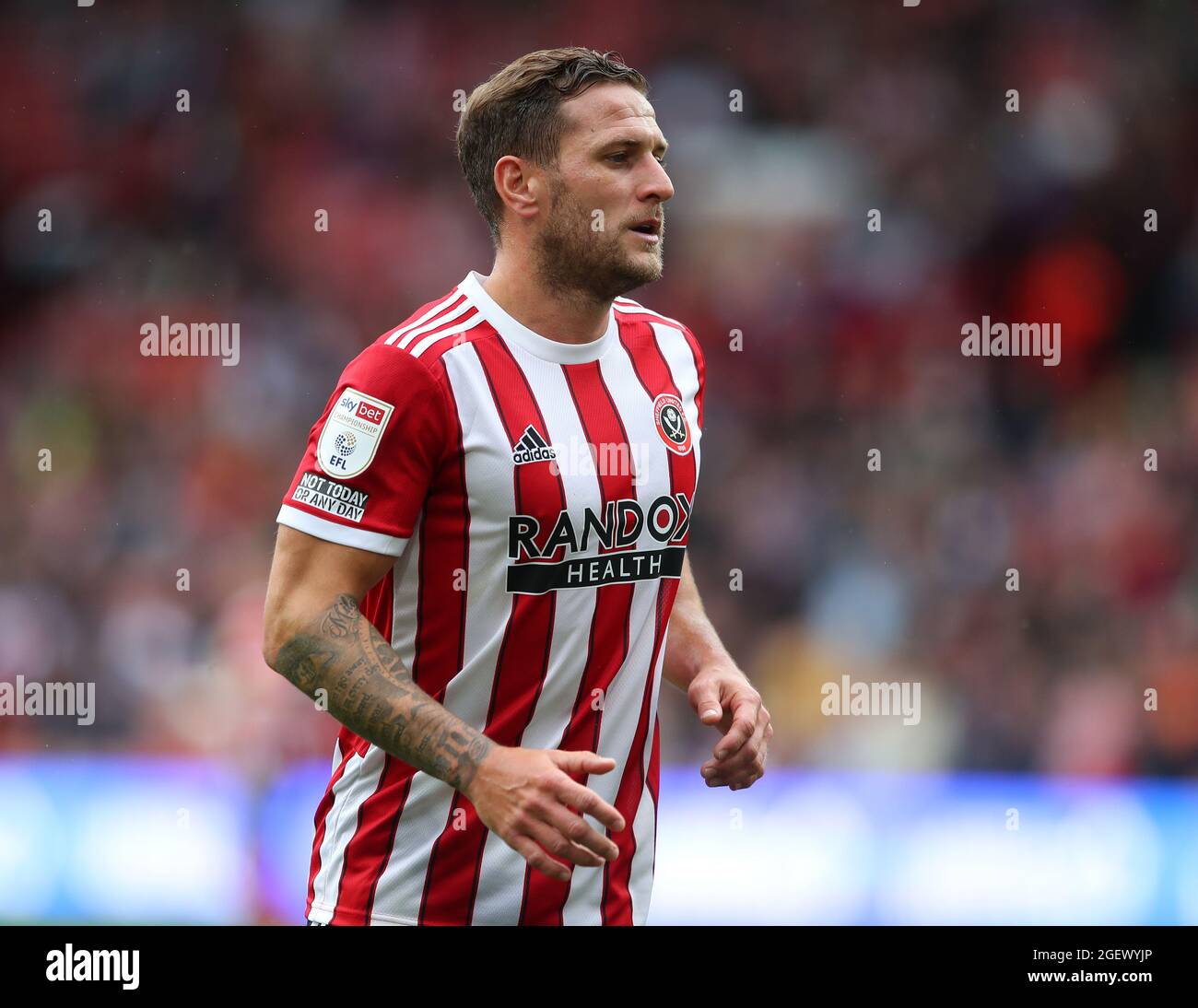 Sheffield, England, 21st August 2021. Billy Sharp of Sheffield Utd ...