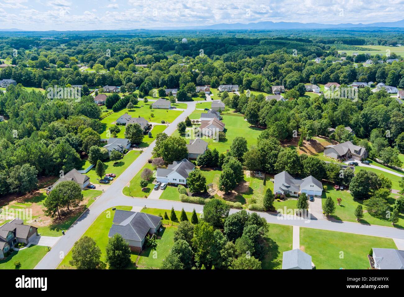 Rural small town overhead view hi-res stock photography and images - Alamy