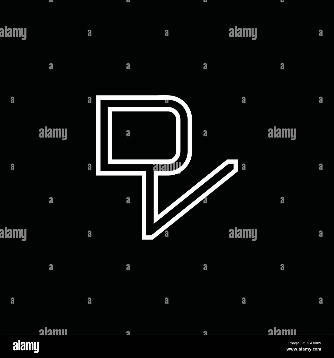 Dv logo design hi-res stock photography and images - Alamy