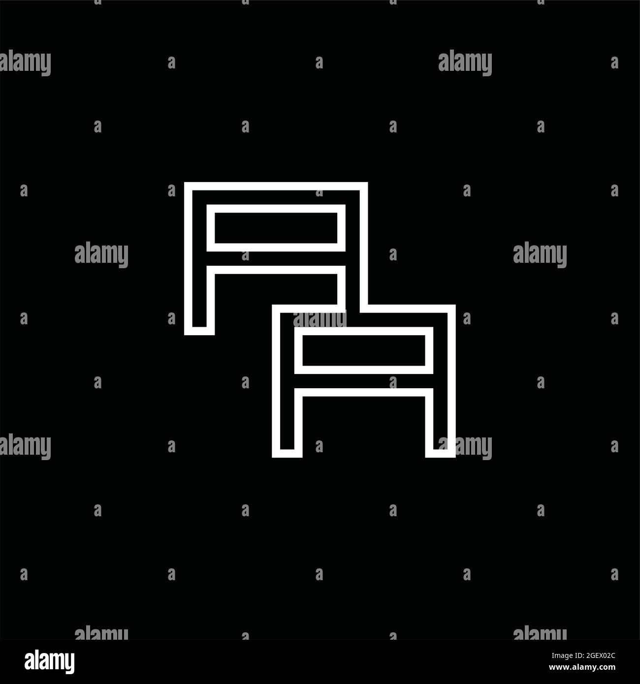 AA Logo monogram with line style blackground design template Stock Vector Image & Art - Alamy