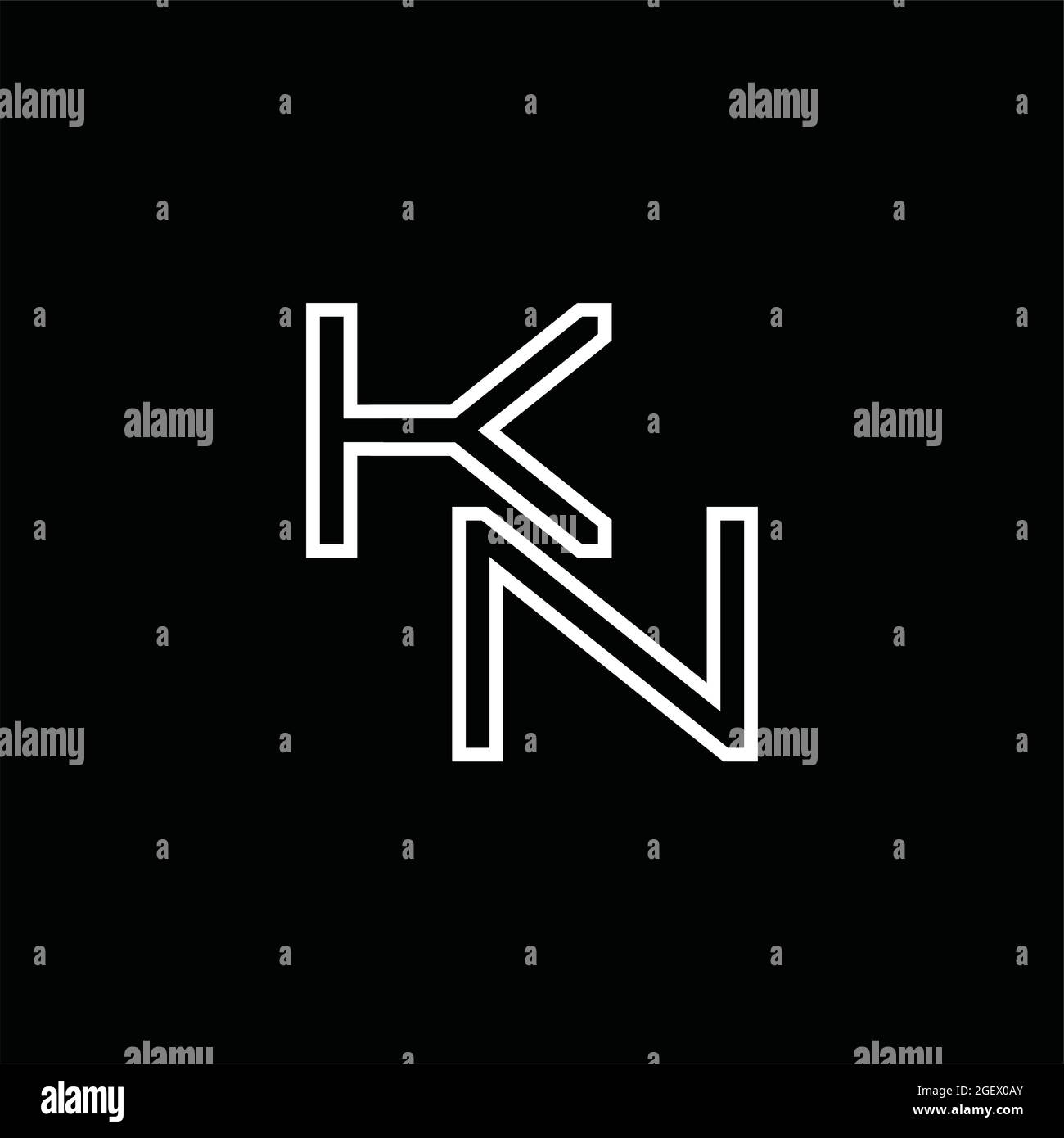 Kn logo Stock Vector Images - Alamy