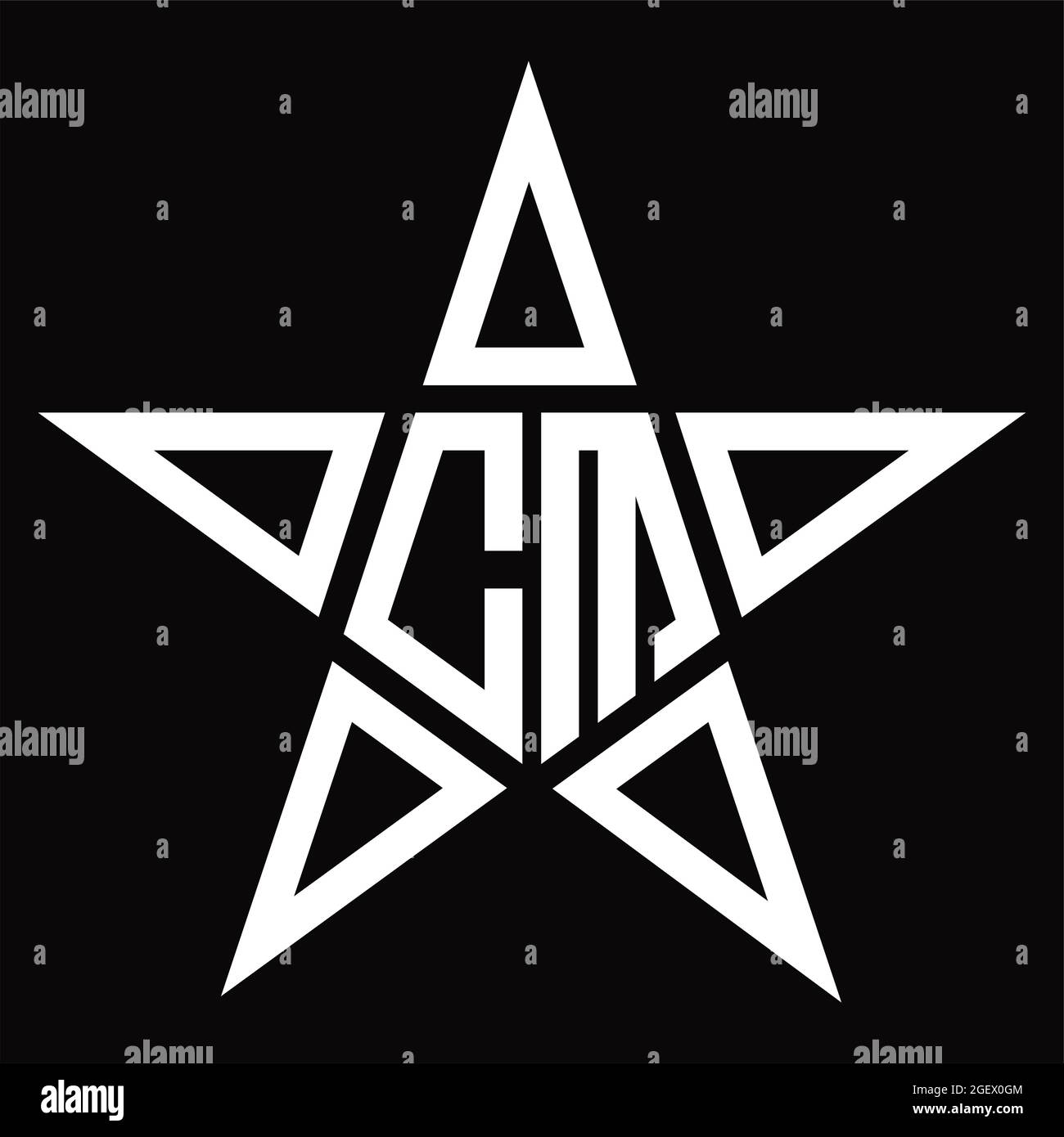 CM Logo monogram with line style blackground design template Stock ...