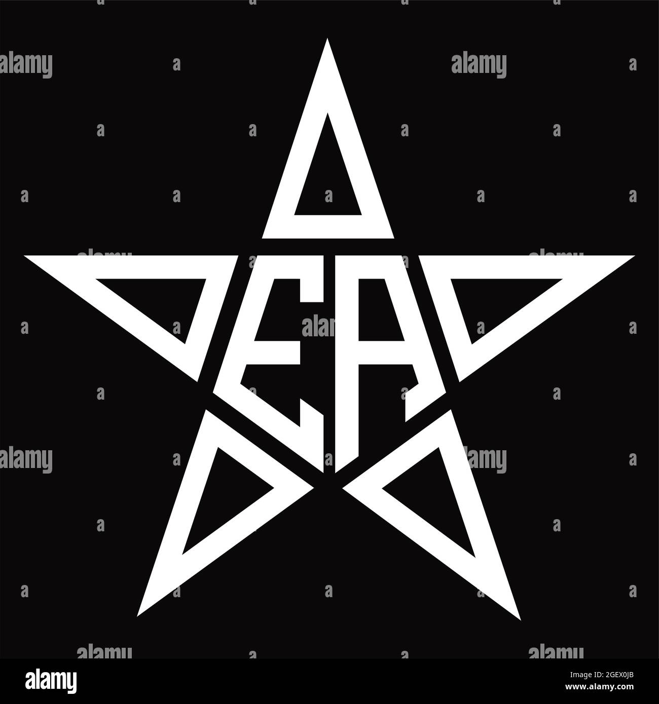 EA Logo monogram with line style blackground design template Stock ...