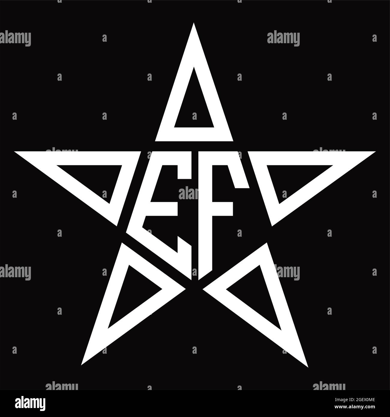 Initial ef logo vector vectors hi-res stock photography and images - Alamy