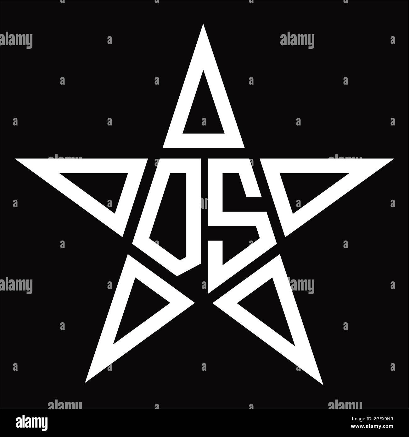 DS Logo monogram with line style blackground design template Stock ...