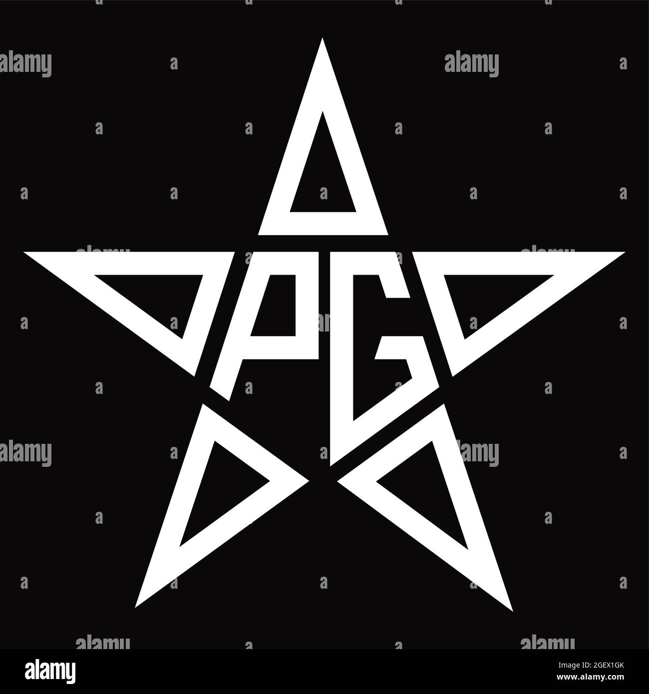 Letter g star logo Stock Vector Images - Alamy