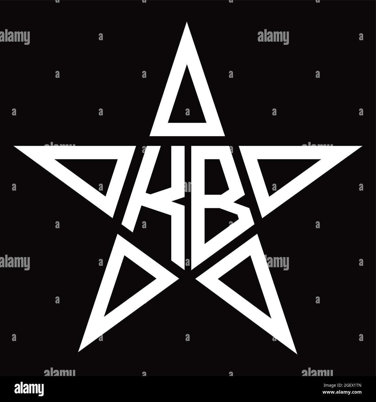 Bk minimal logo design hi-res stock photography and images - Alamy