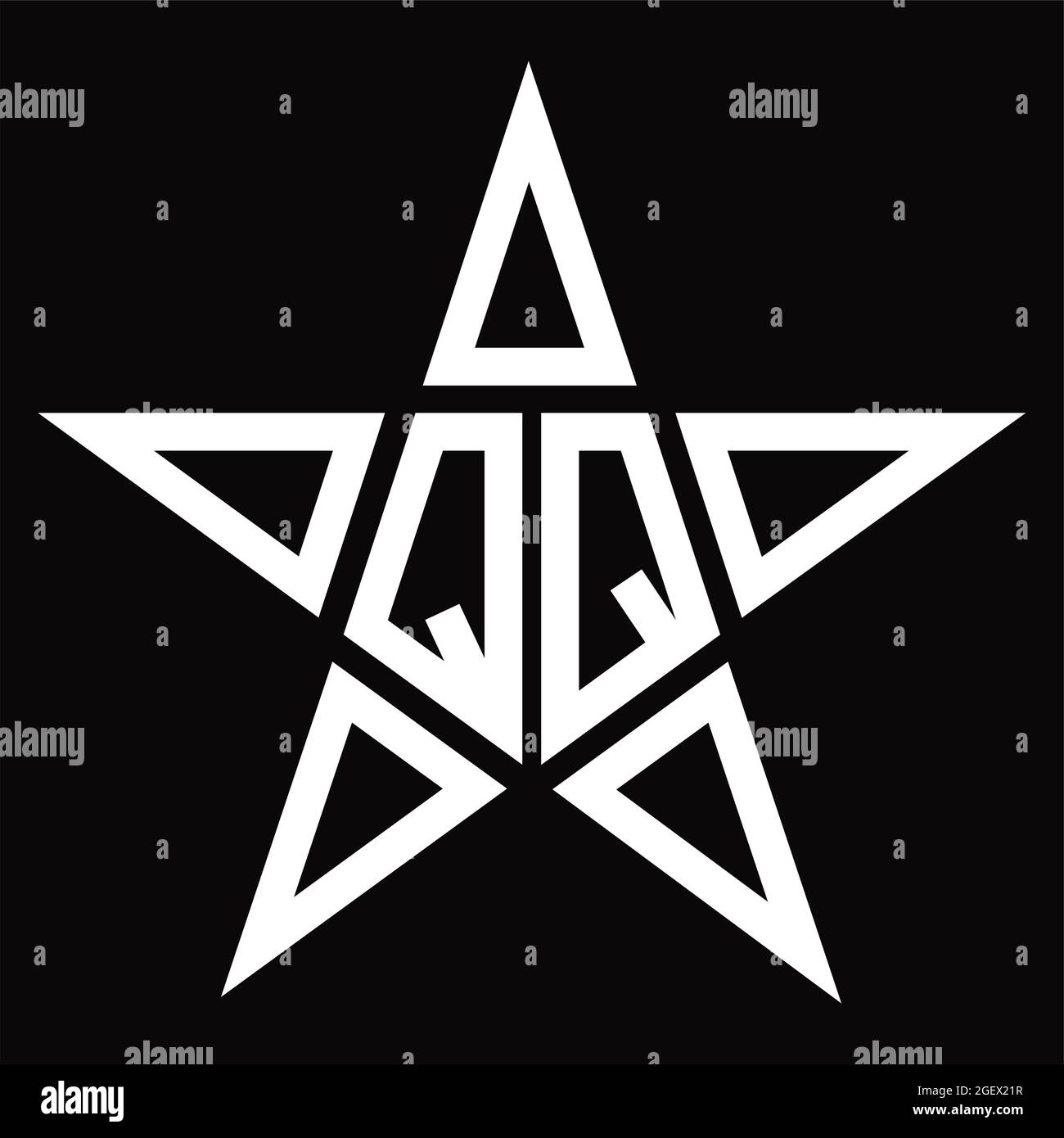 Star monogram logo hi-res stock photography and images - Alamy