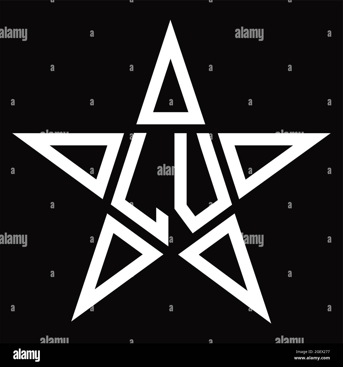 V star monogram logo vector vectors hi-res stock photography and images ...