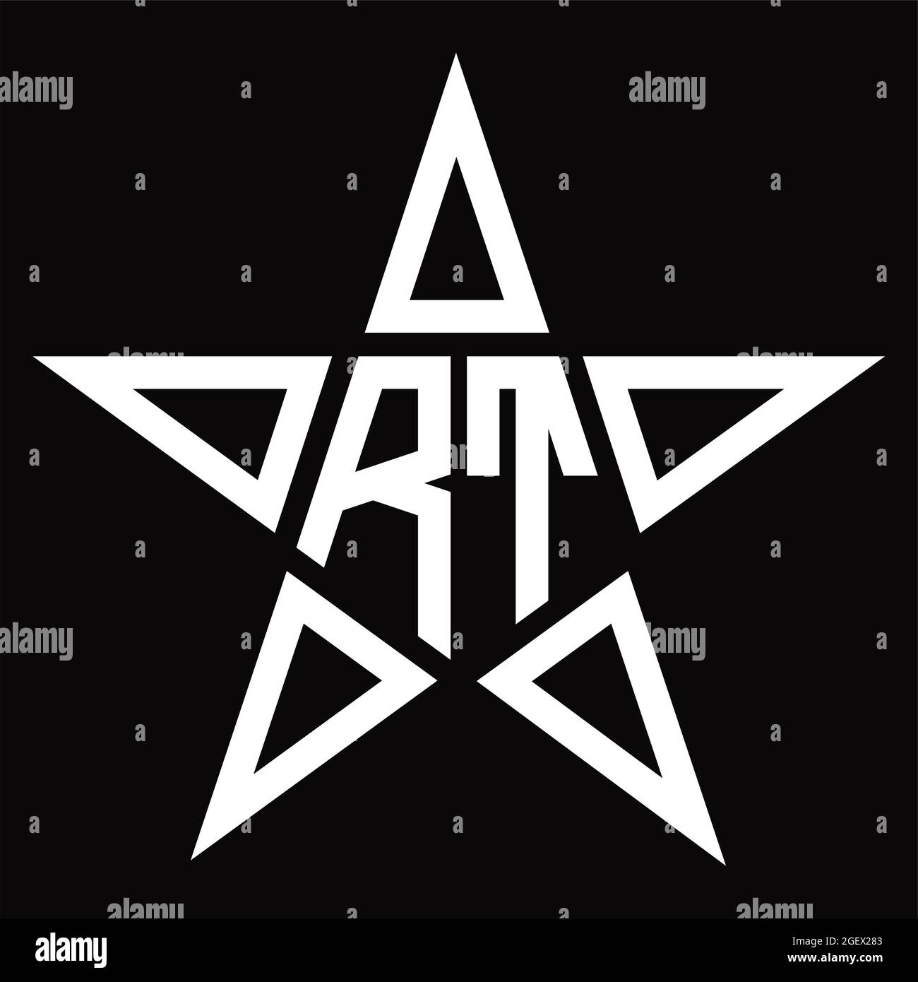 RT Logo monogram with star shape on blackground design template Stock Vector Image & Art - Alamy