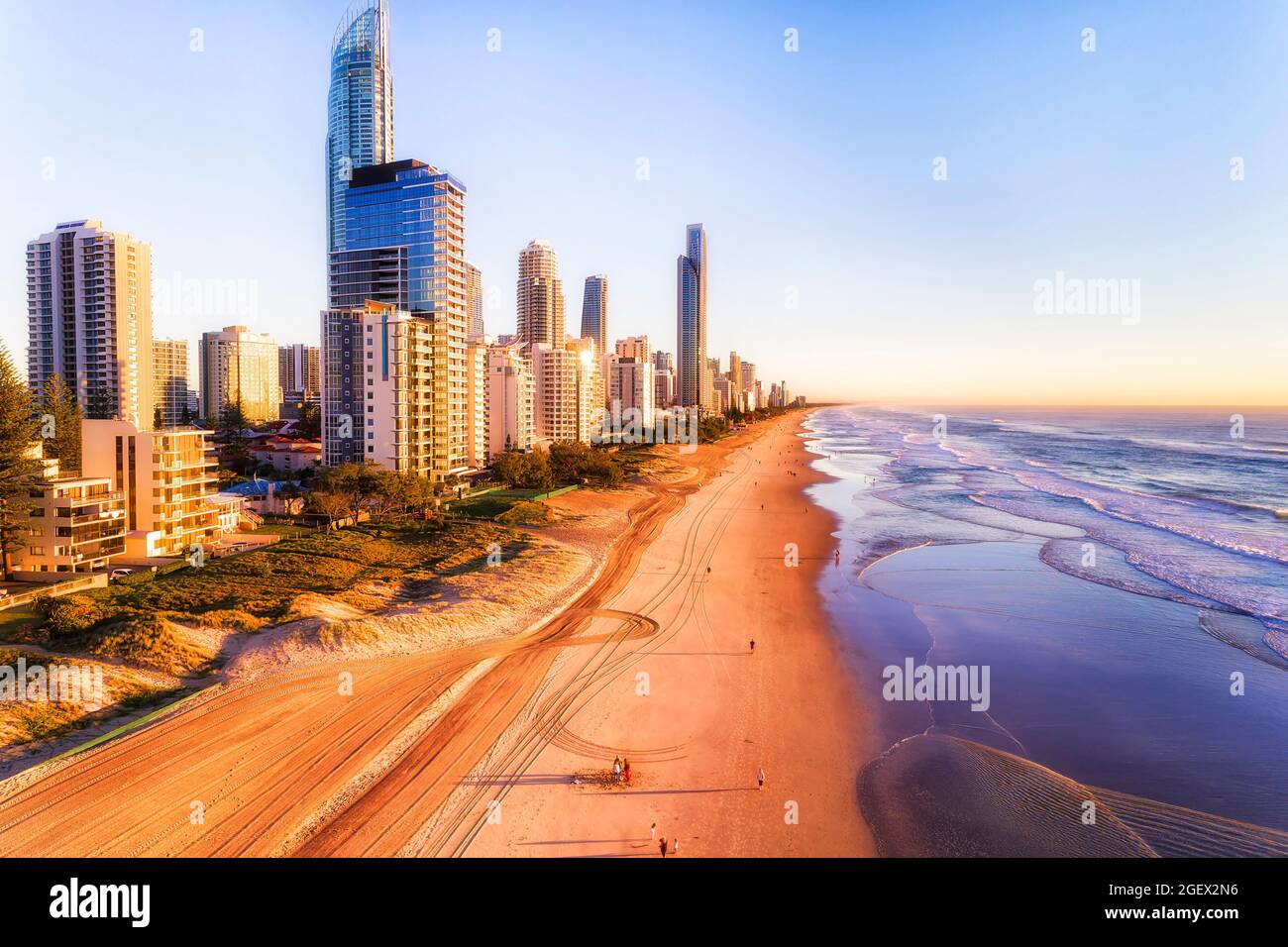 Gold coast skyline aerial hi-res stock photography and images - Alamy