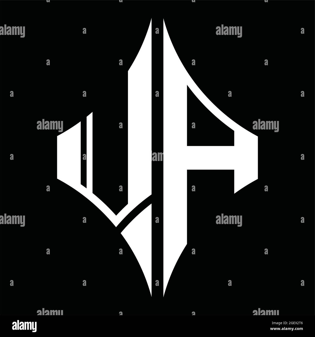 VA Logo monogram with star shape on blackground design template Stock ...