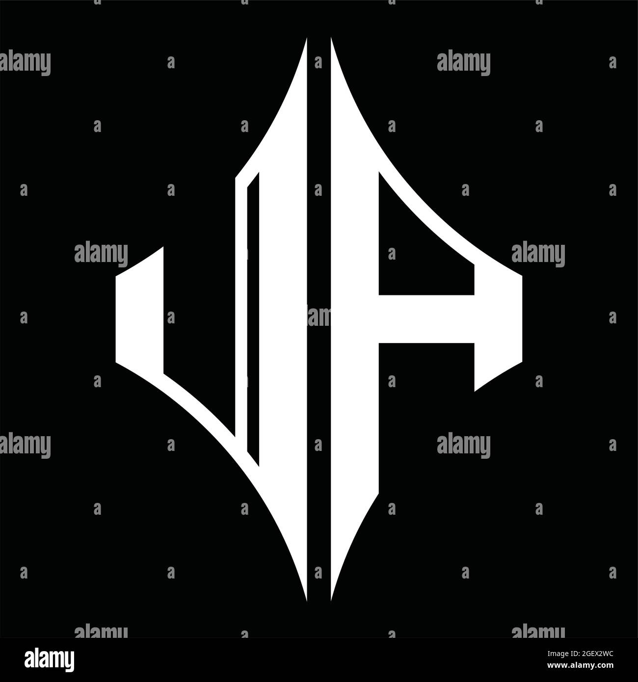 UA Logo monogram with star shape on blackground design template Stock ...