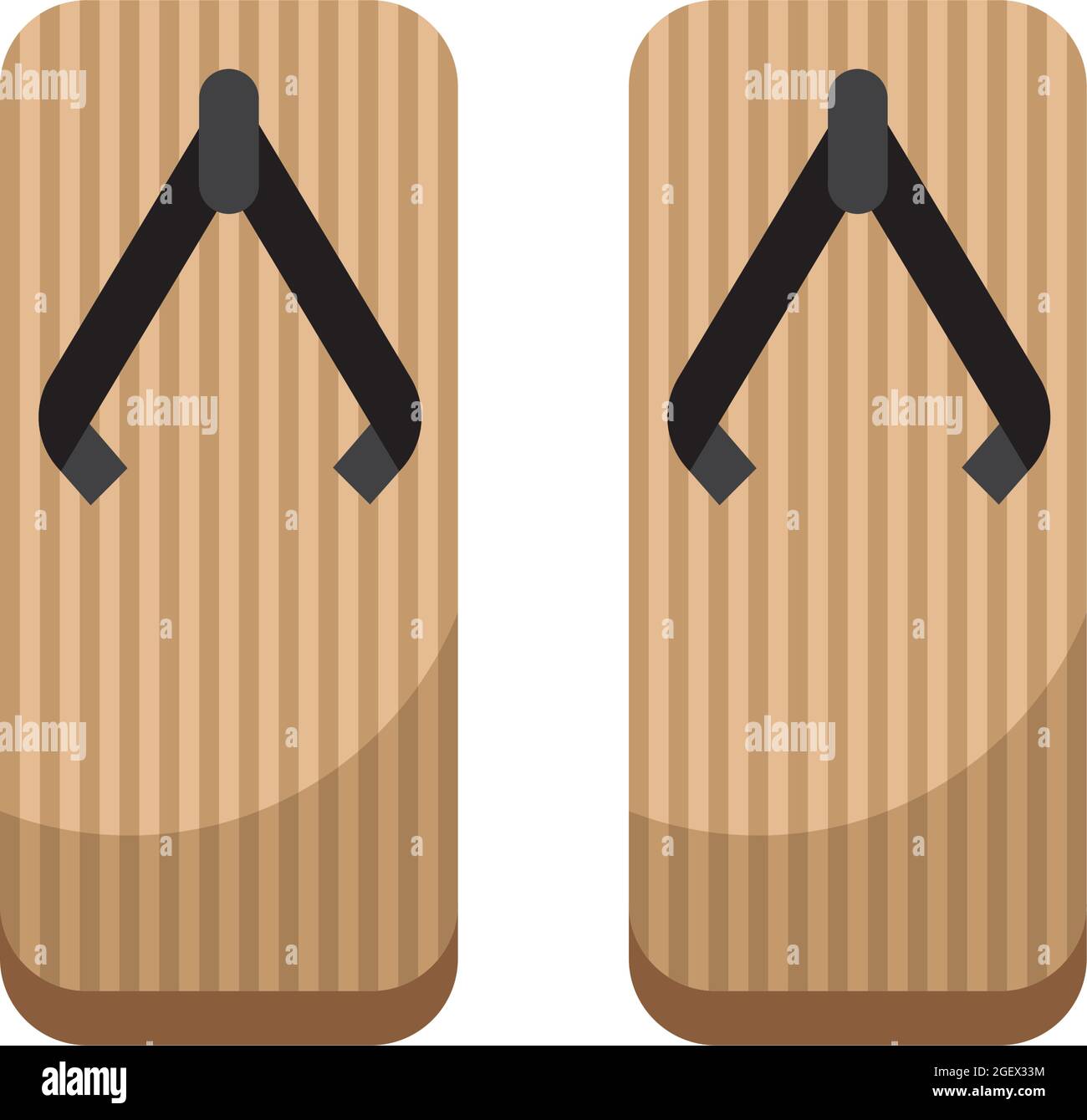 japan wooden sandals traditional icon Stock Vector Image & Art - Alamy