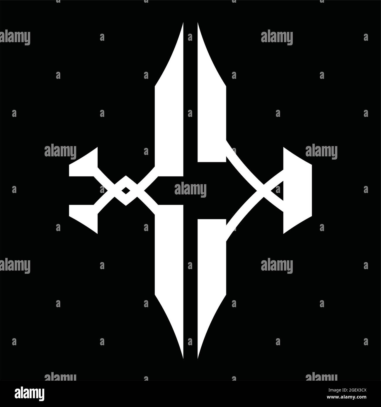 XK Logo monogram with diamond shape on blackground design template ...