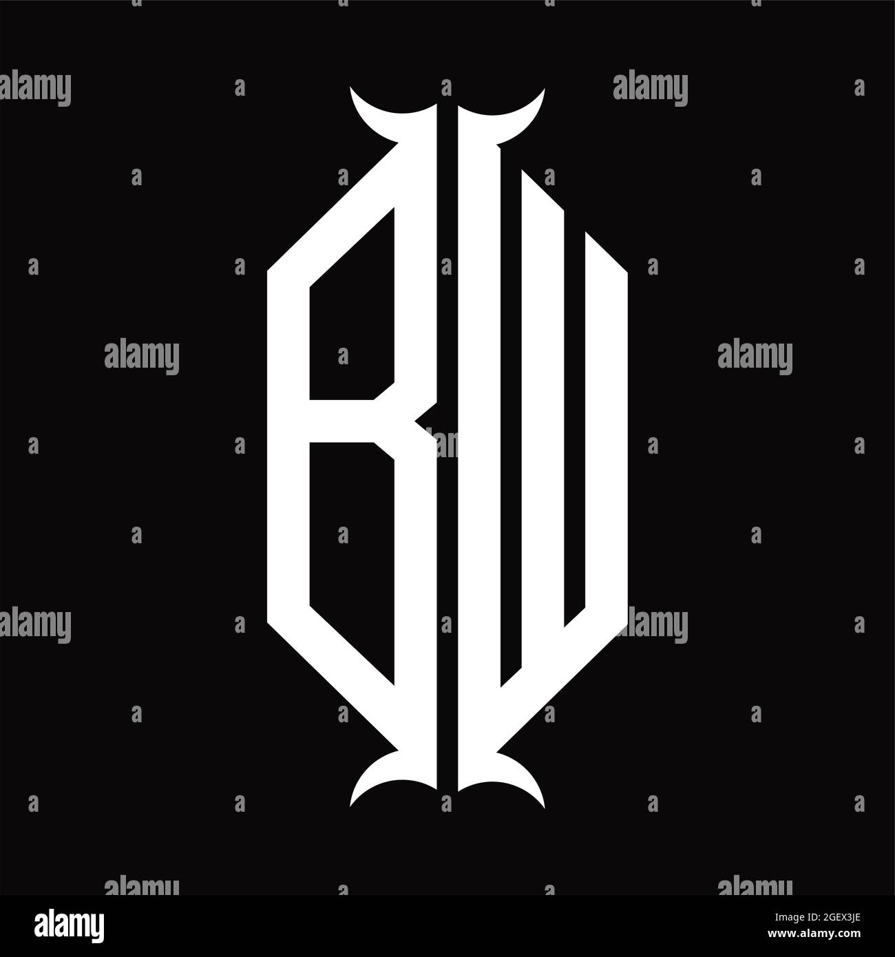 Bw shape Stock Vector Images - Alamy