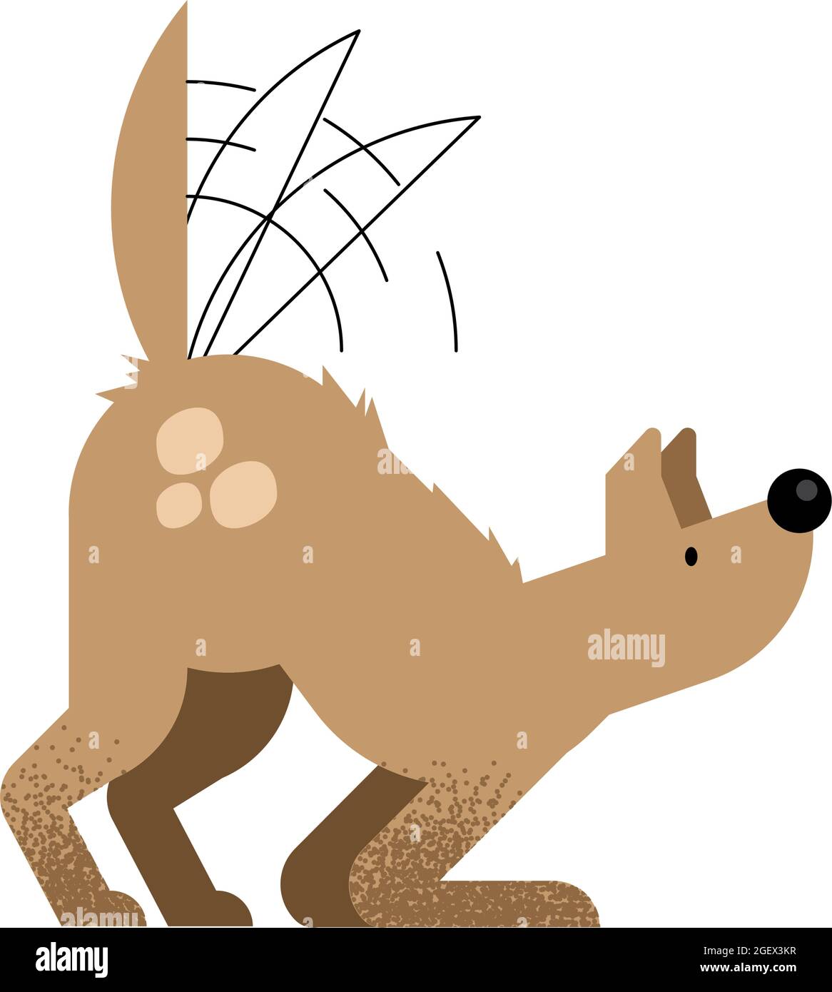 dog shaking off character icon Stock Vector Image & Art - Alamy