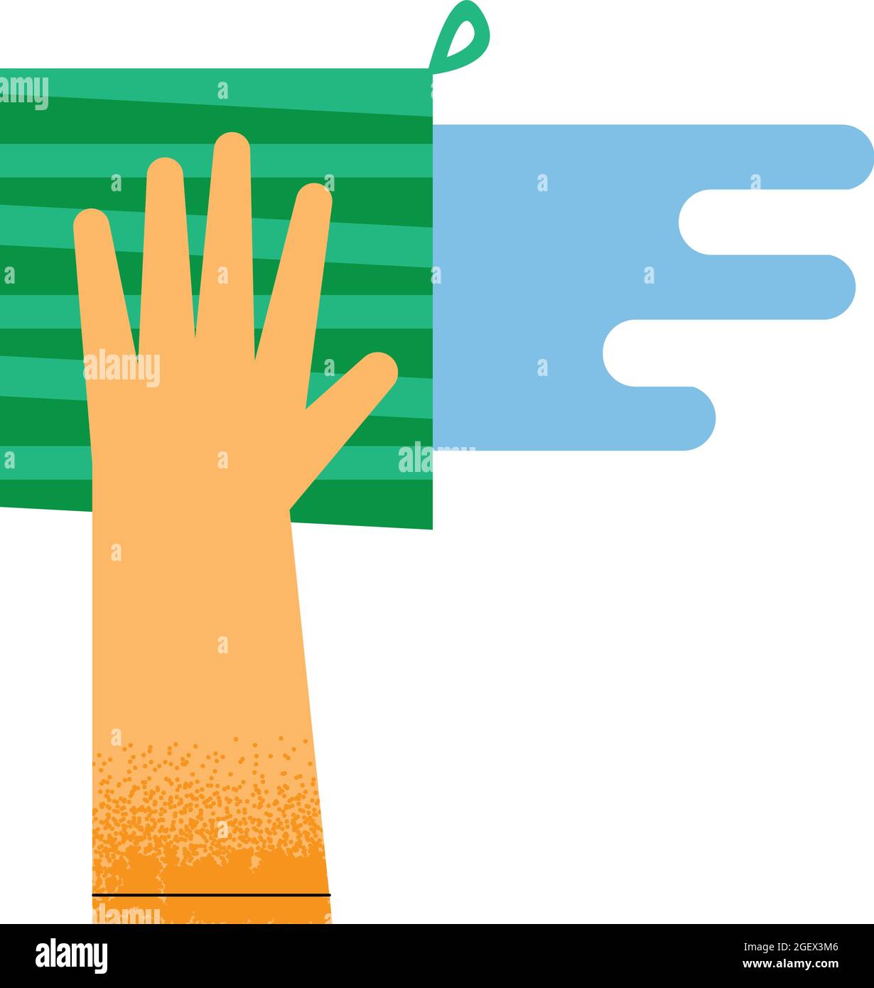 hand cleaning with cloth icon Stock Vector Image & Art - Alamy