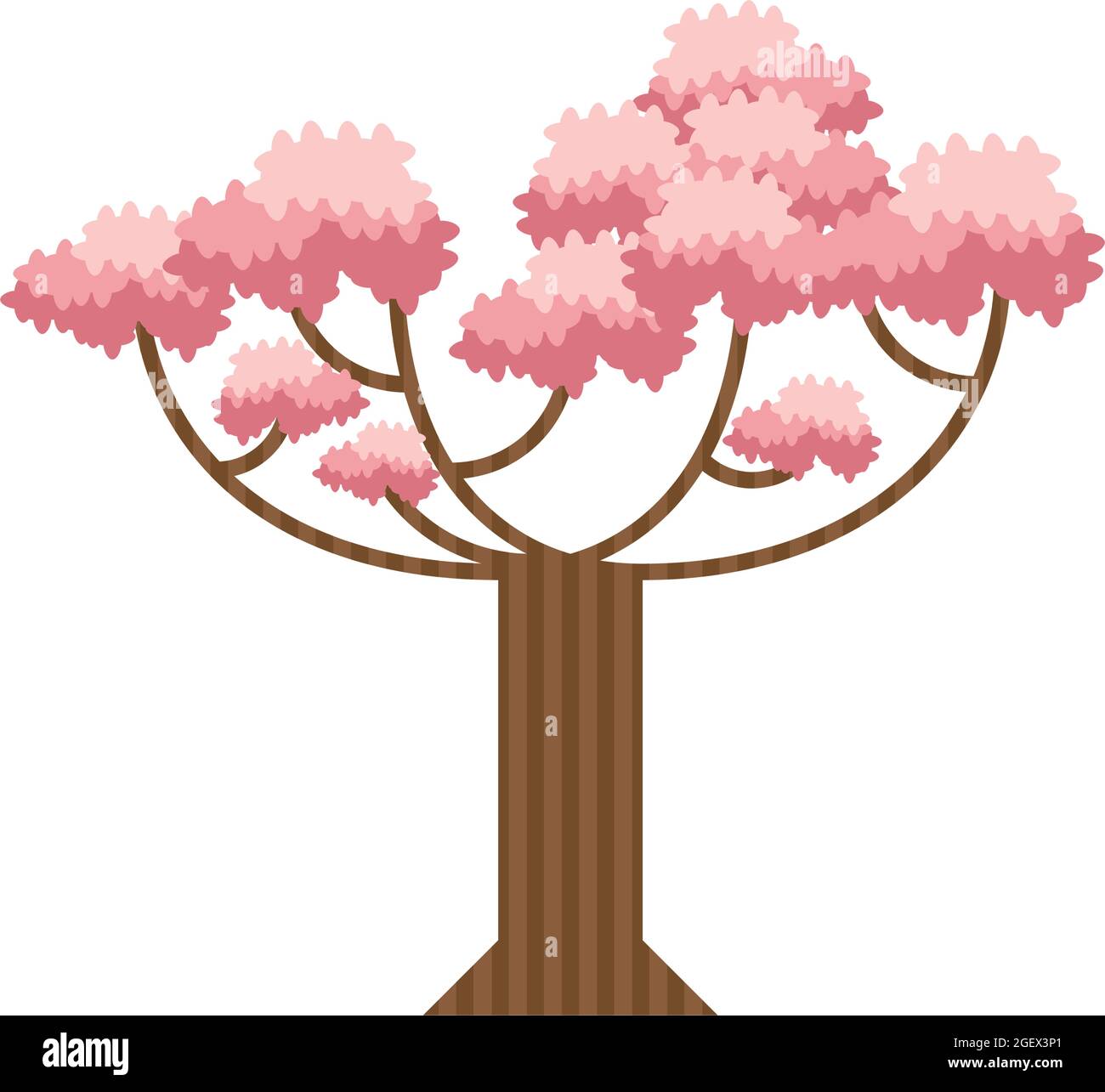 japanese floral tree nature icon Stock Vector Image & Art - Alamy